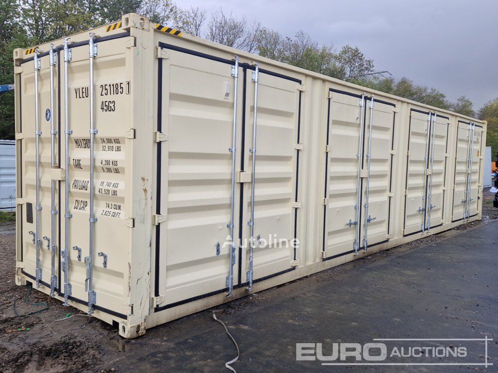 Prodaje se 40' HQ Container, One Side 4 Doors, One End Door, Lock Box kontejner 40 stopa na aukciji