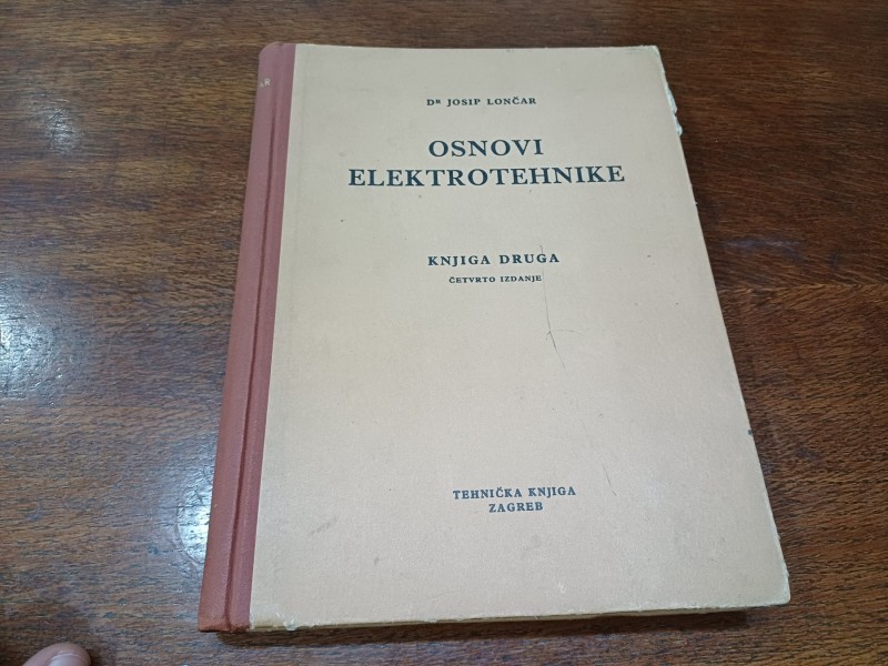 Osnovi elektrotehnike II, Josip Lončar, Tehnička knjiga