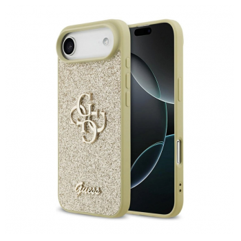 Maska Guess Fixed Glitter Big 4G za iPhone Air zlatna