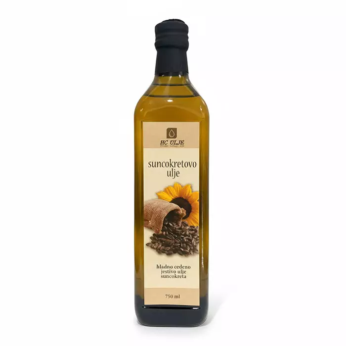 Hladno ceđeno ulje od suncokreta 2×0,75l