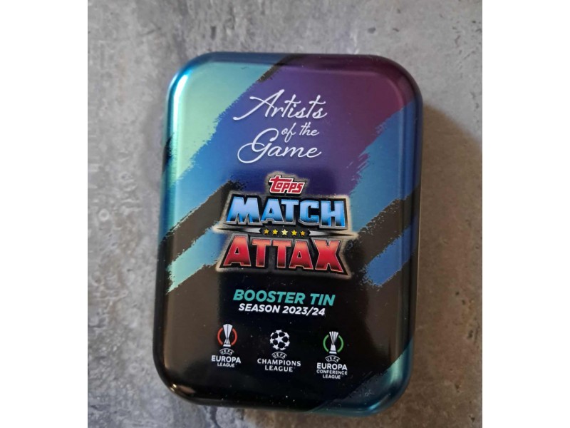 Kolekcionarska limenka Match Attax 2023-24 Booster tin3
