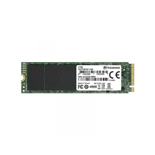 TRANSCEND M.2 SSD 1TB NVMe, 2280, PCIe Gen3x4, M-Key, 3D TLC, DRAM-less, 3.58mm, double-sided, 400 TBW 4644388260