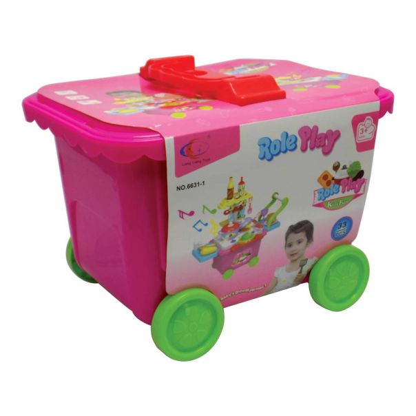 MOJA KNJIŽARA IGRAČKA KOFER TROLLEY FAST FOOD SET OP841