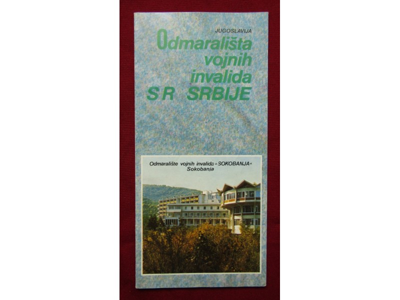 Brošura Odmaralište Vojnih Invalida SR Srbije 1983.