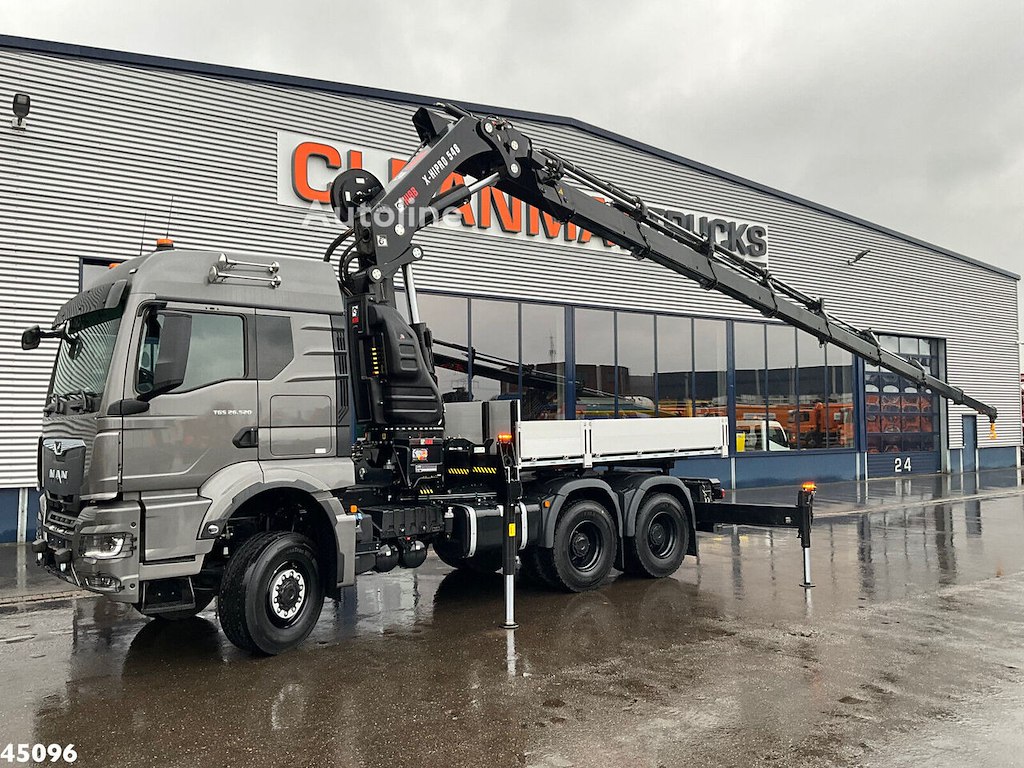 Novi MAN TGS 26.520 Euro 6 6x6 Hiab 54 Tonmeter laadkraan NEW AND UNUSED! tegljač