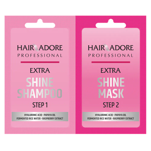 HAIR ADORE Extra Shine Duo-Pack (15 ml šampon + 15 ml maska)
