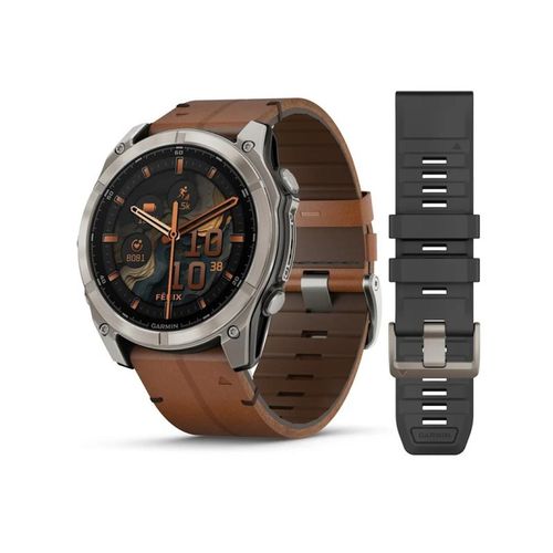GARMIN Fenix 8 51, AMOLED, Sapphire, Chestnut Leather (010-02905-40)