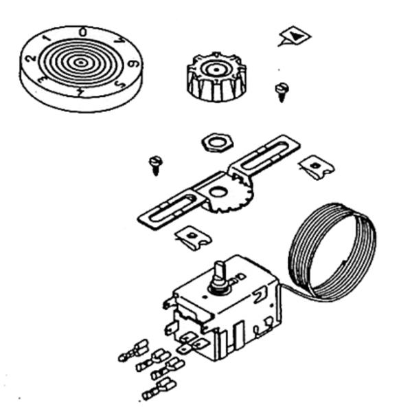 TERMOSTAT ATEA KOMBINACIJA A13-1000 ZAMENA ZA K59 KAPILARA 1,2M 11-24C TRF004UN WHIRLPOOL 481981728917 III KONTAKTA