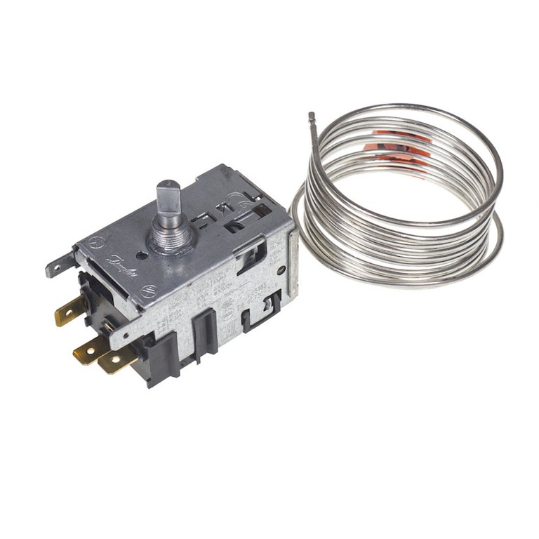 TERMOSTAT DANFOSS 077B3289 C00278636 KAPILARA: 1360MM. MINUS: -24Â°C, IN 4Â°C. PLUS: -7,5Â°C, IN 4Â°C. OSOVINA: 11MM. 3 KONTAKTA TRF004ID