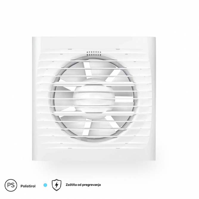 ASPIRATOR KUPATILSKI VENTILATOR FI125 ERA OPTIMA 4C SA ZALUZINOM