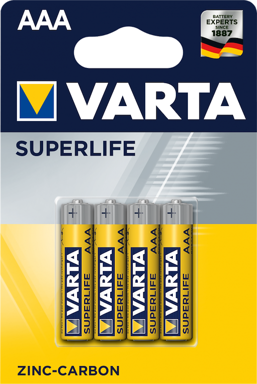 BATERIJE VARTA SUPERLIFE R03