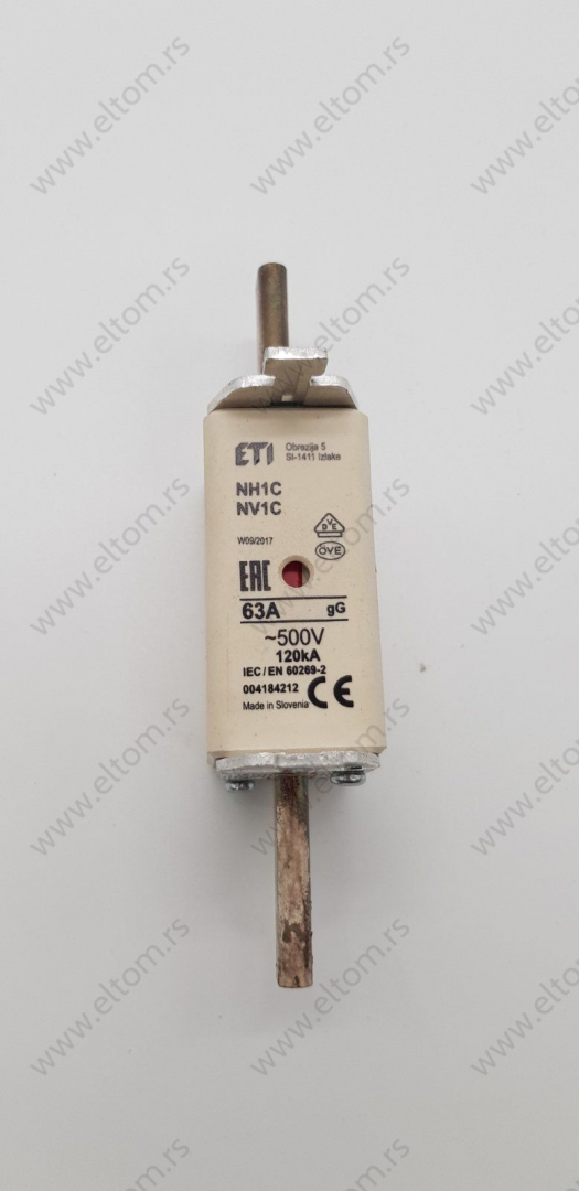 NOZASTI OSIGURAC 63A-NV1 C-/ZA VECE POSTOLJE/ ETI 4184212