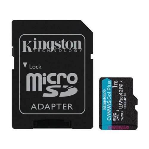 KINGSTON Memorijska kartica U3 V30 microSDXC 1TB Canvas Go Plus 200MB/s A2 + adapter SDCG4/1TB
