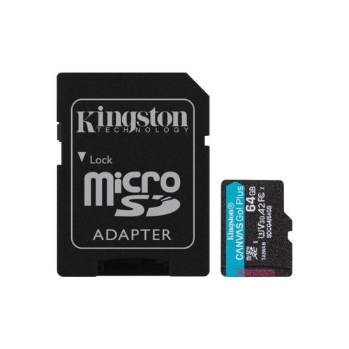 KINGSTON Memorijska kartica U3 V30 microSDXC 64GB Canvas Go Plus 200MB/s A2 + adapter SDCG4/64GB