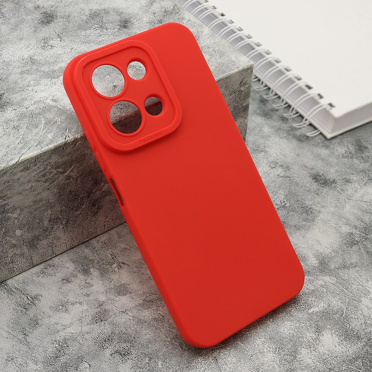 Zastitna silikonska maska (futrola) Pro Camera - Xiaomi Redmi 15C 4G 171mm (global) crvena (MS)