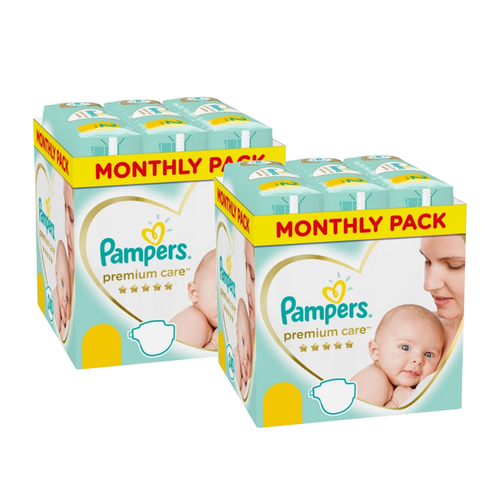 Pampers Premium Care mesečno pakovanje pelena XXL x2