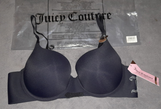 Juicy Couture crni push up cirkoni logo 80B NOVO%