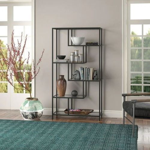 By-30 - Black, Transparent Black Tranparent Bookshelf
