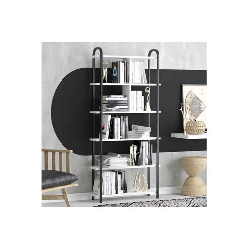 Roza - Black, White Black White Bookshelf
