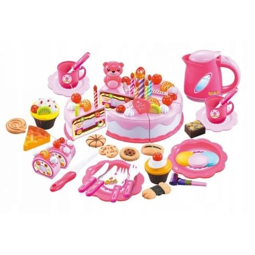Eco Toys Set Za Rođendansku Tortu Sa 80 Delova Za Sečenje I Igru