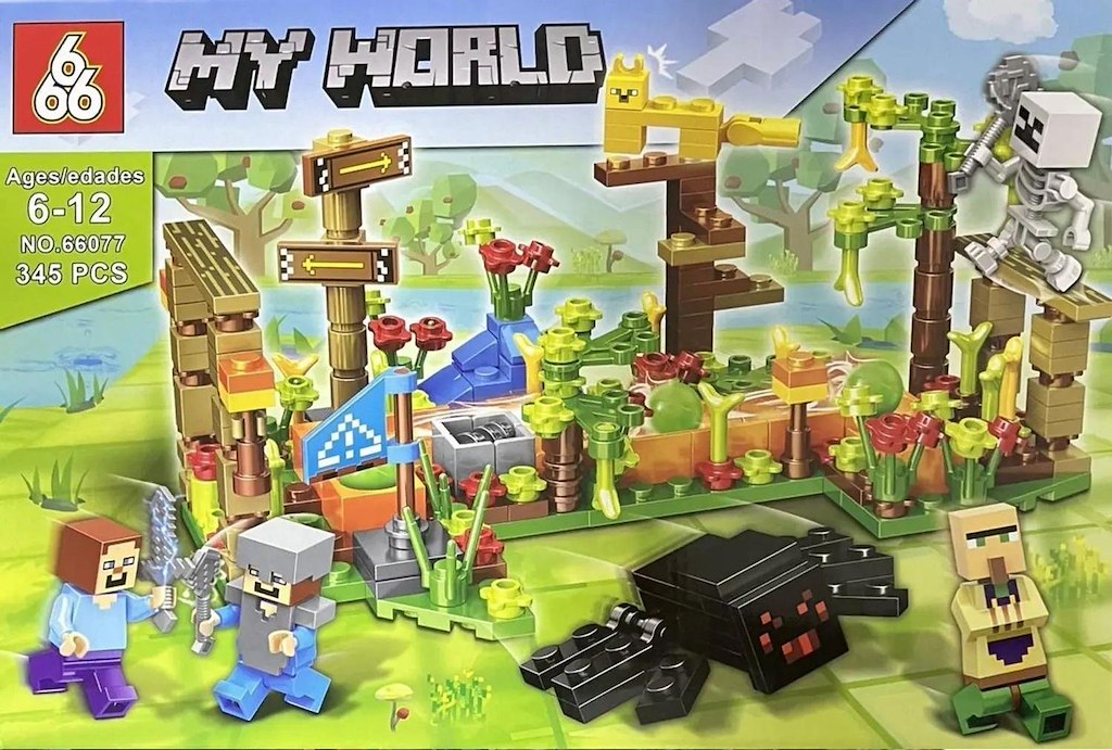    My World Minecraft kocke – 345 delova zabave i mašte!