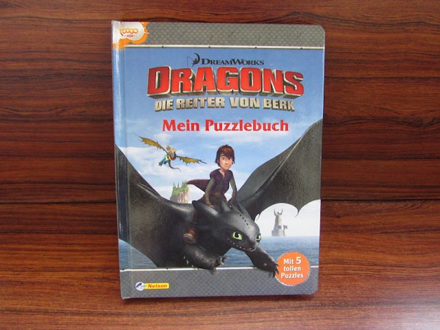 DreamWorks Dragons - knjiga sa puzlama (nemački jezik)