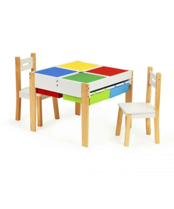 ECOTOYS dečiji set sto sa 2 stolice Multicolor