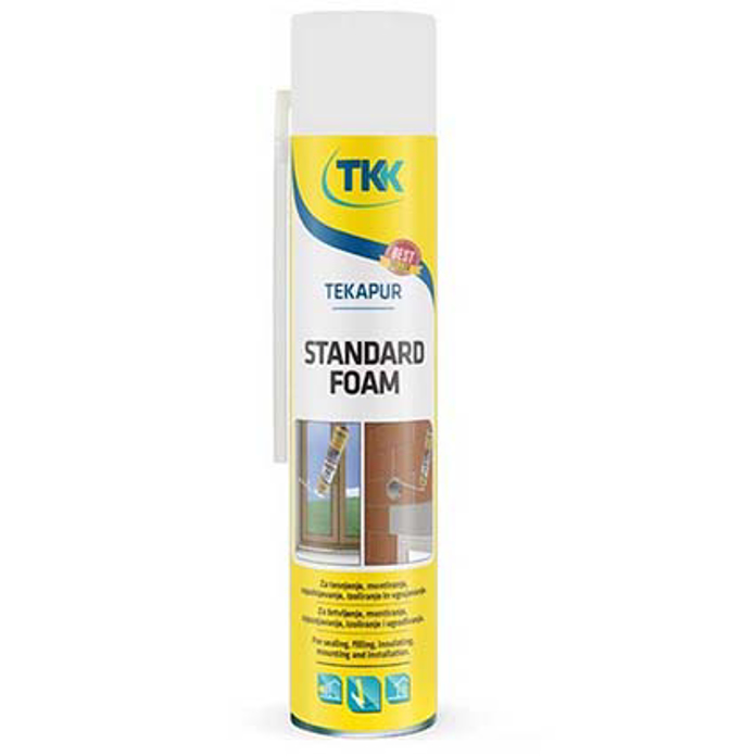 Pur pena Tekapur Standard PUR 250 ml – montažna i izolaciona pena TKK
