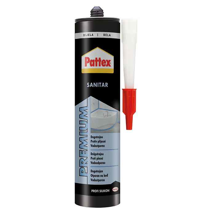 Silikon PATTEX Sanitarni mlečno bela 280 g