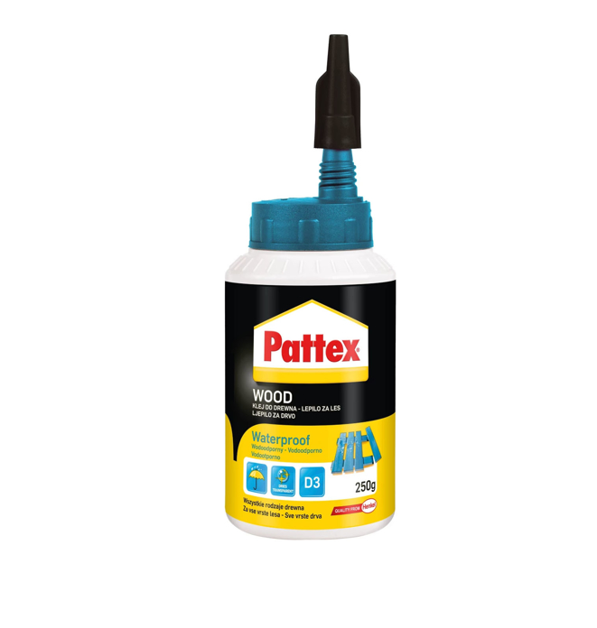 Pattex WOOD WATERPROOF 250 g – vodootporni lepak za drvo