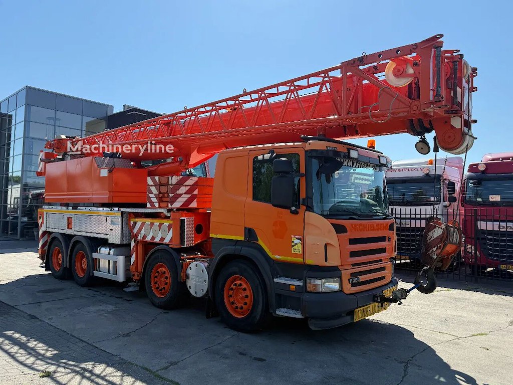 Scania P380 8X4 + FAUN HK40 + FLYJIB + BALLASTBL. 6,9 TON - 4.305 HOURS autodizalica