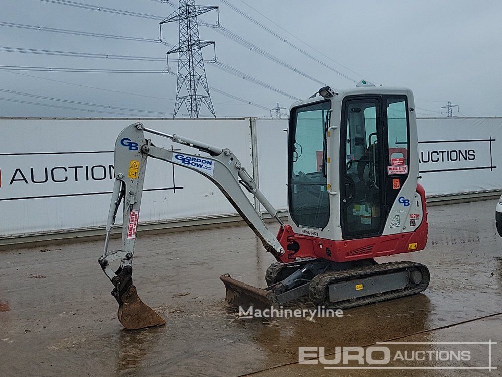 Prodaje se Takeuchi TB216 mini bager na aukciji