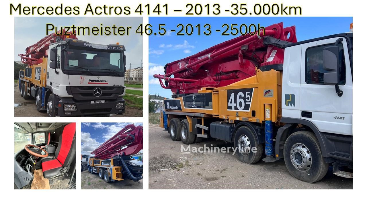 Putzmeister na šasiji Mercedes-Benz Actros 4141 pumpa za beton
