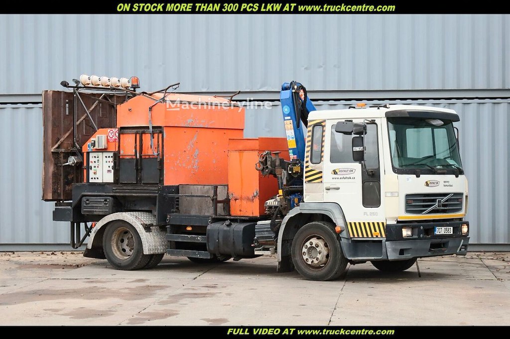 Volvo FL 250, CRANE PM 5020 (MAX. 6,55 m, MAX. 2,5 t) prskalica bitu-emulzije