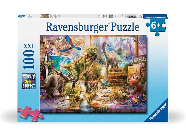 Puzzle slagalice za decu 100XXL delova Dinosaurusi oživljavaju Ravensburger 12000863