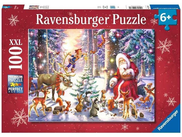 Puzzle slagalice za decu 100XXL delova Božić u šumi Ravensburger 12937