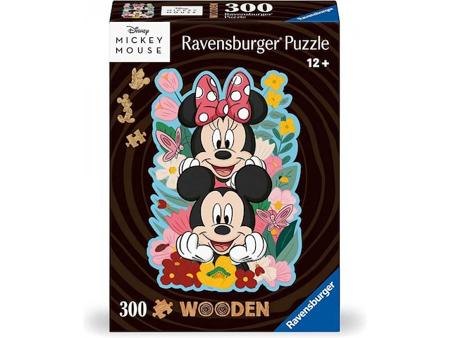 Drvene puzzle slagalica 300 delova Disney Mickey and Minnie Ravensburger 12000762