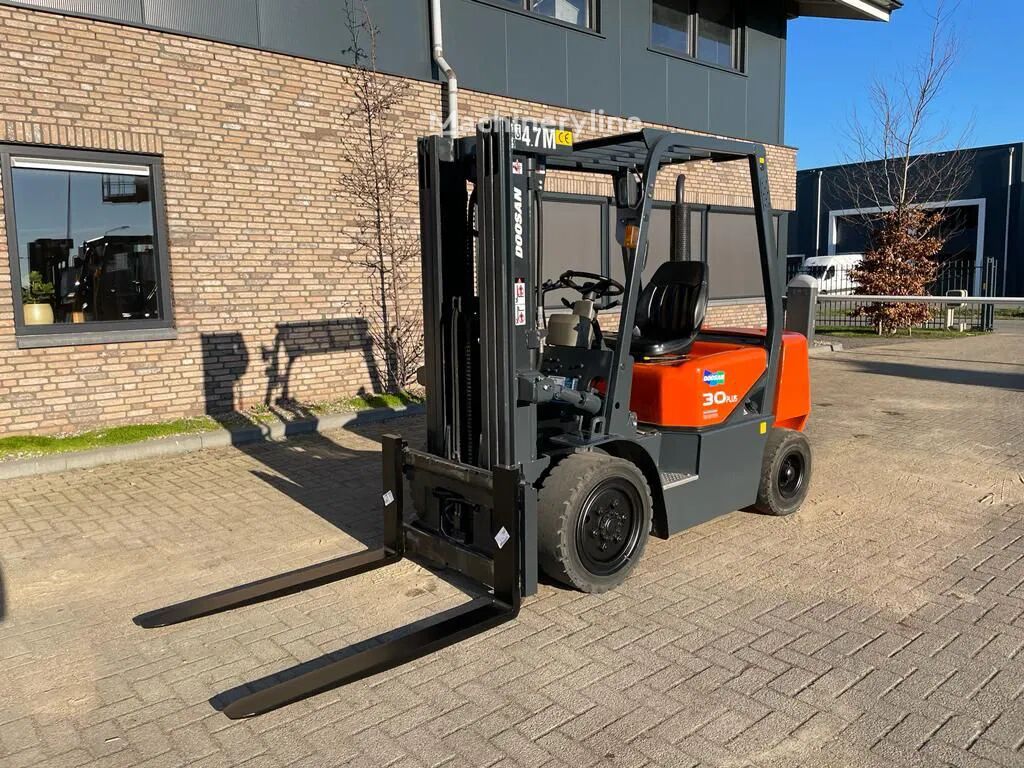 Doosan D30G Yanmar 3 ton Triplex Freelift Sideshift Diesel Heftruck 470 dizel viljuškar