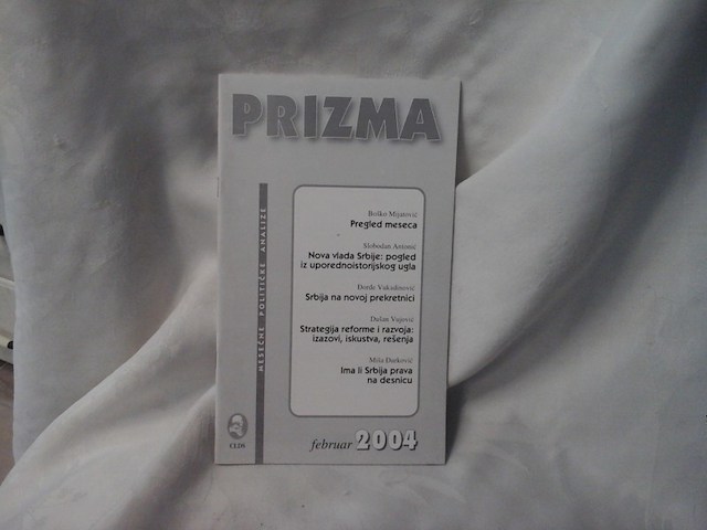 Prizma mesečne političke analize februar 2004