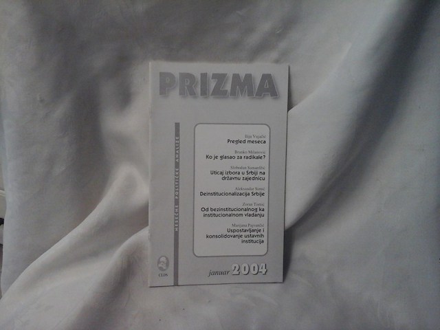 Prizma mesečne političke analize januar 2004