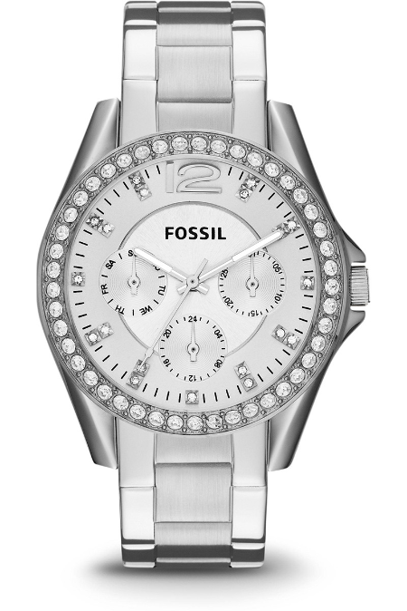 RUCNI SAT FOSSIL RILEY MULTIFUNCTION STAINLESS STEEL ES3202