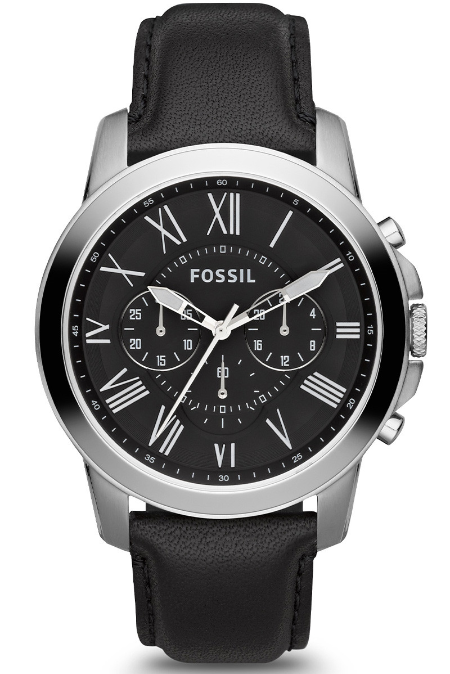 RUCNI SAT FOSIL GRANT CHRONOGRAPH LEATHER FS4812