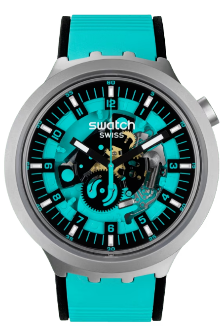 RUCNI SAT SWATCH BIG BOLD IRONY MINT TRIM SB07S111