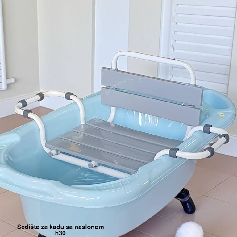 Sedište za kadu sa naslonom h30 – sivo