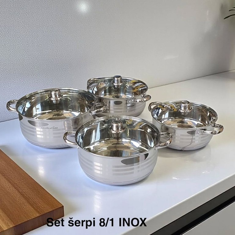 Set šerpi 8/1 INOX keno