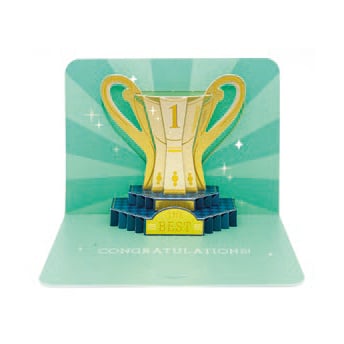 Čestitka - Pop Up, Trophy