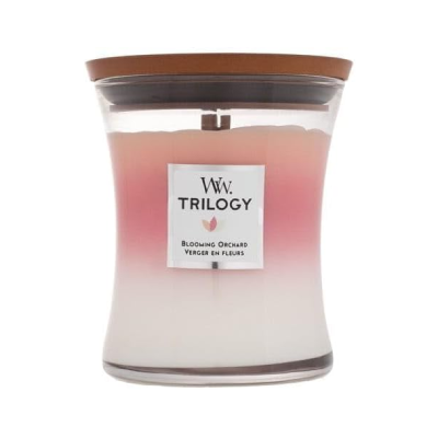 Mirišljava sveća - WoodWick Trilogy, Blooming orchard, medium