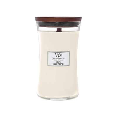 Mirišljava sveća - WoodWick Classic, Linen, large