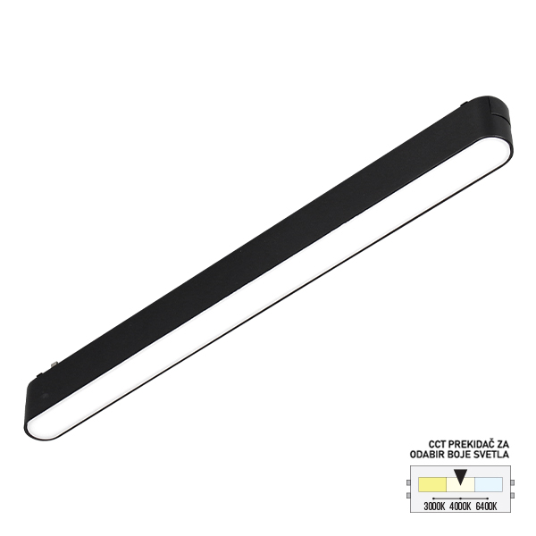 LED MAGNETNA SVETILJKA CCT ULTRA SLIM FMS1001-18 BK