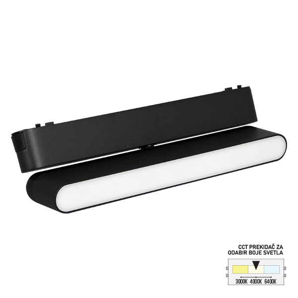 LED MAGNETNA SVETILJKA CCT ULTRA SLIM FMS1101-12 BK